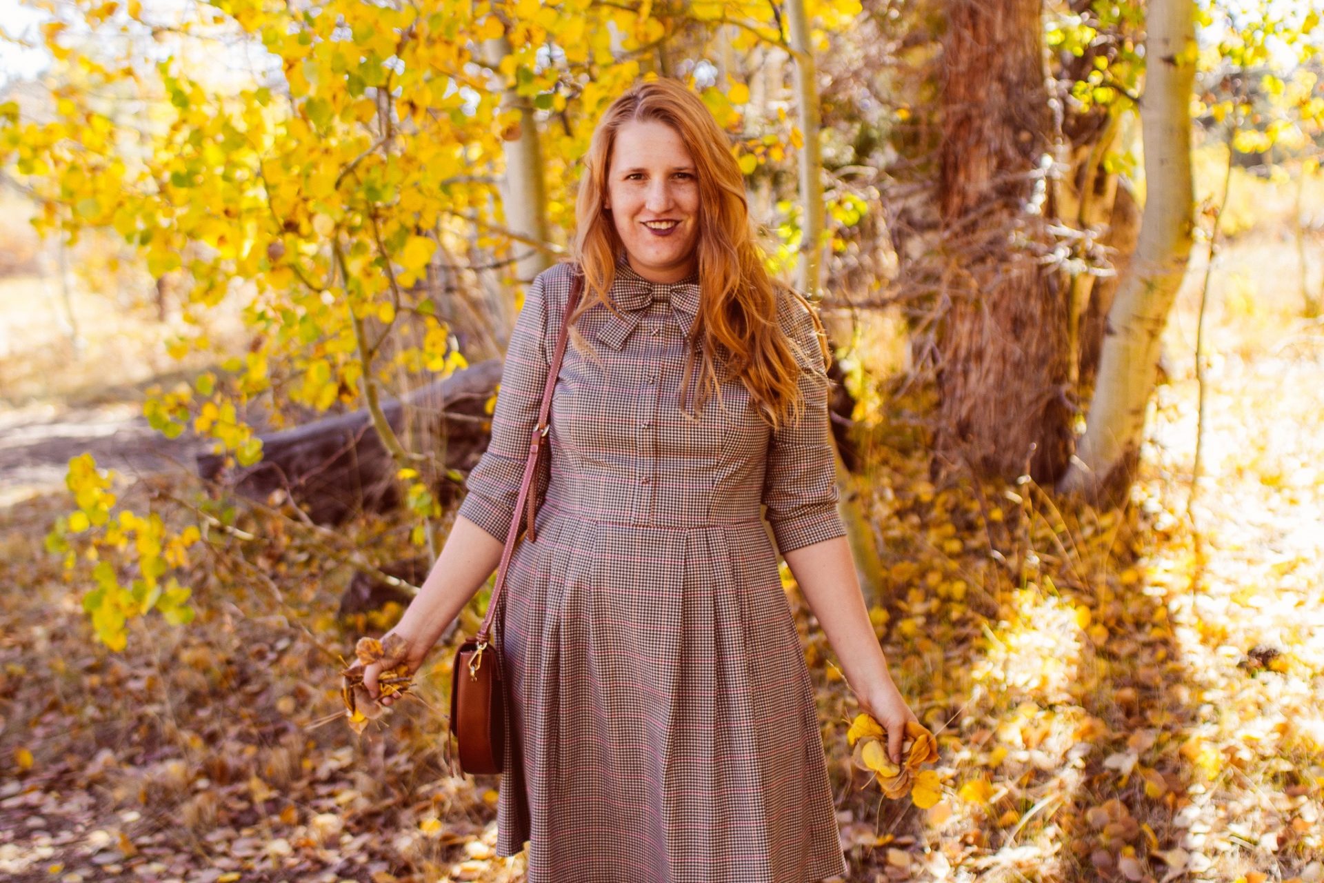 My Gal Meets Glam Dress In Fall Foliage