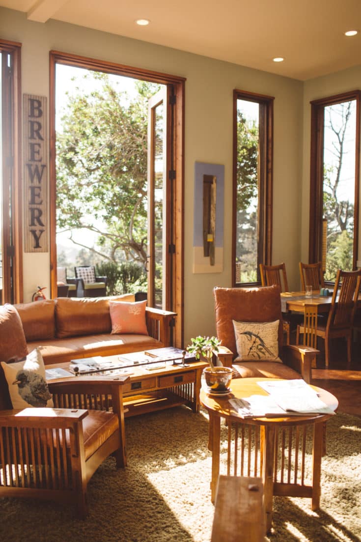 Inside Brewery Gulch Inn, a Mendocino B&B