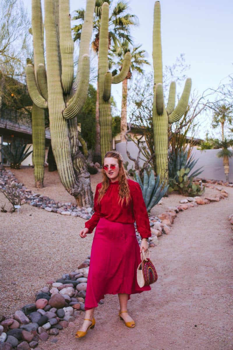 Red & Pink Combo For Dinner In Scottsdale - Whimsy Soul