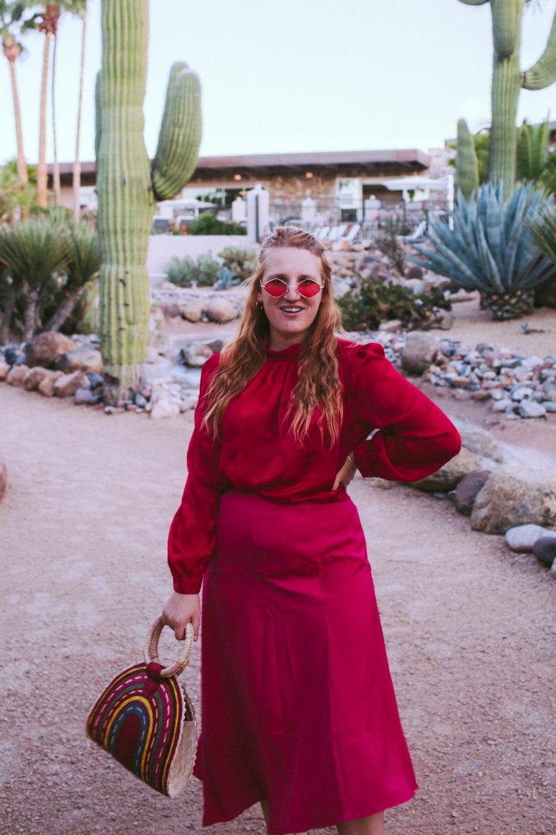 Red & Pink Combo For Dinner In Scottsdale - Whimsy Soul