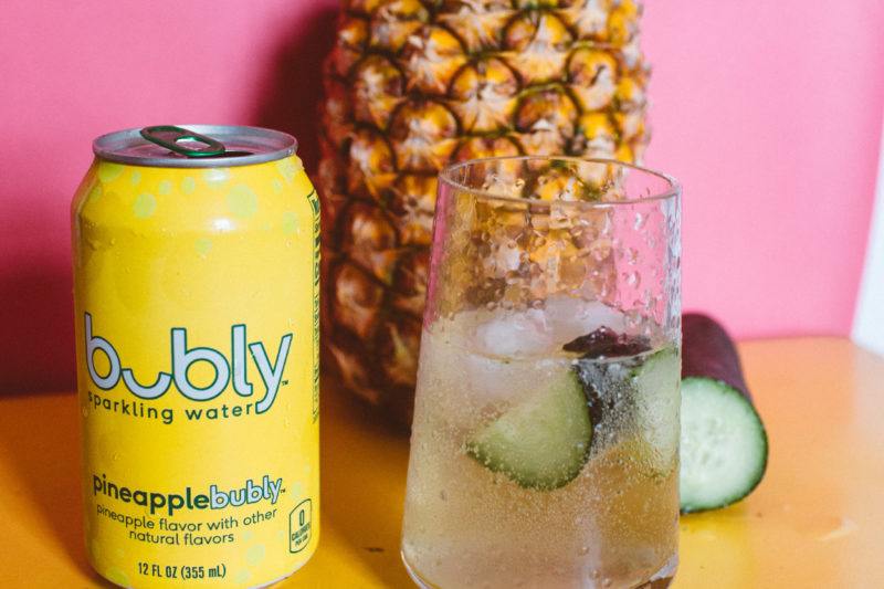 Pineapple Bubly With Cucumber Spritzer (Refreshing + Simple!)