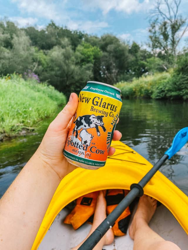 Float To Beer: A Tranquil Afternoon Kayaking Sugar River Wisconsin