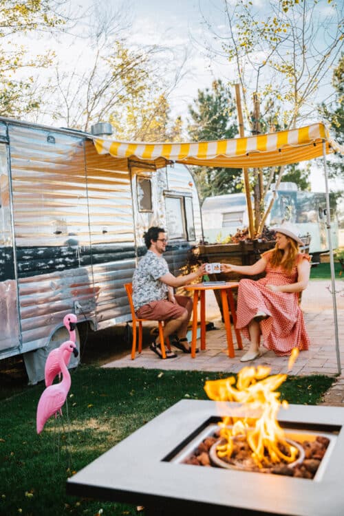 Review: Cozy Peach Glamping Trailers at Schnepf Farms Arizona