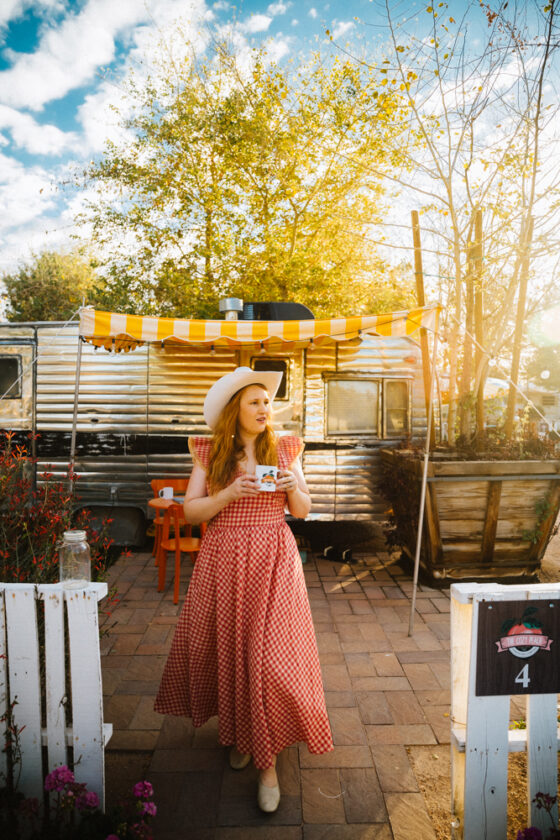 Review: Cozy Peach Glamping Trailers at Schnepf Farms Arizona
