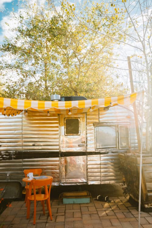 Review: Cozy Peach Glamping Trailers at Schnepf Farms Arizona