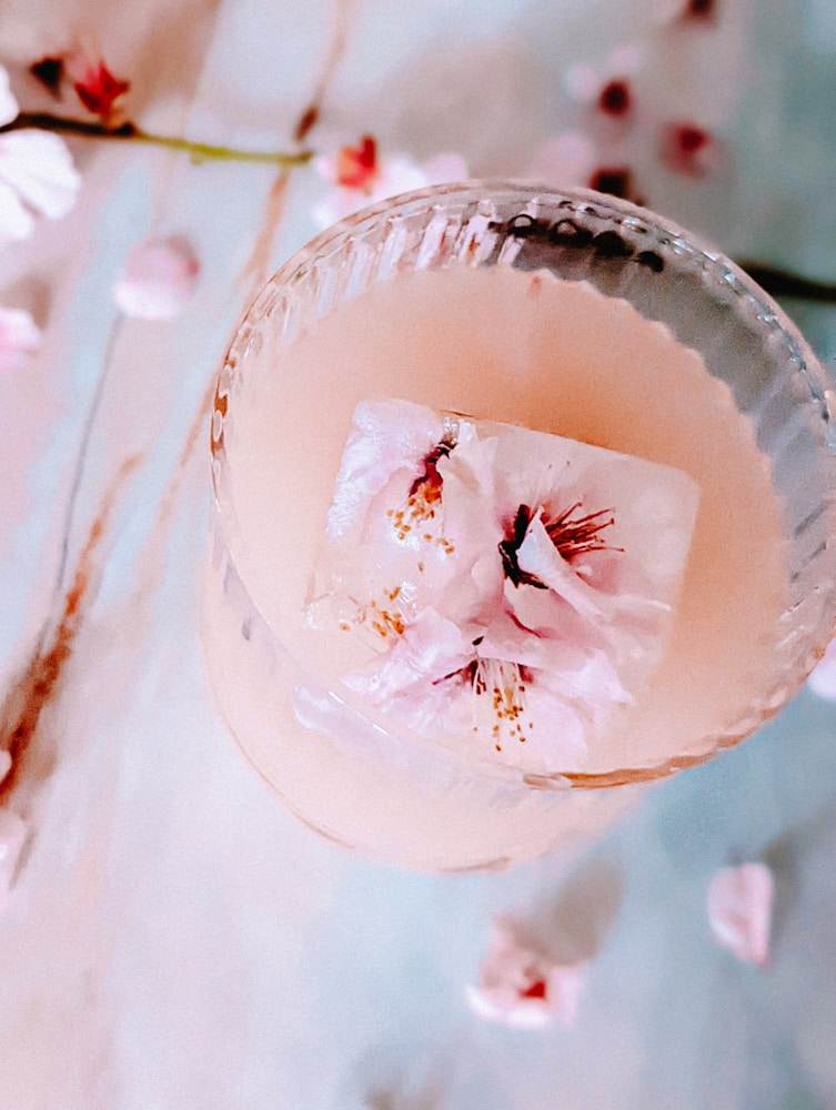 Pink Sakura: A Cherry Blossom Nigori Sake Cocktail