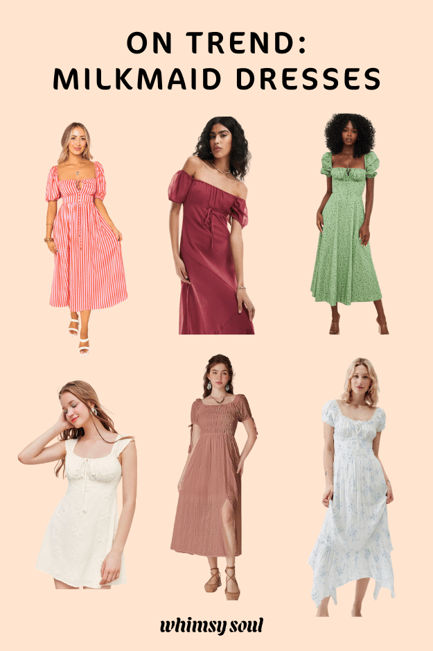 A Classic with a Twist: The Milkmaid Dress Trend + Dresses to Shop Now